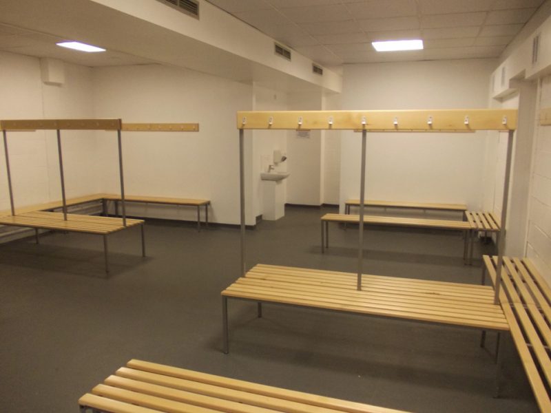 Changing room refurbishment - Cosgrove Joinery Limited